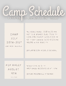 Pirates Cheerleading Club Home